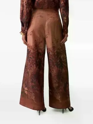 Liu Jo Printed Twill Palazzo Pants - Neutrals