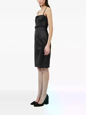 AKNVAS Carmen Bow-detail Cutout Mini Dress