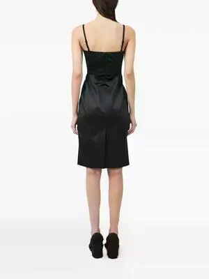 AKNVAS Carmen Bow-detail Cutout Mini Dress