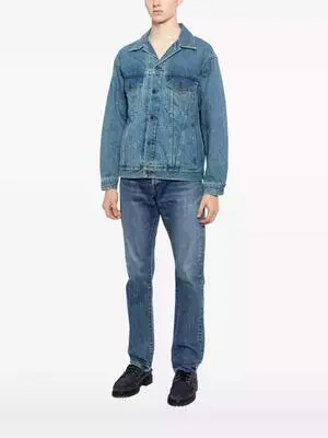 BLUE BLUE Washed Denim Jacket With Classic Collar