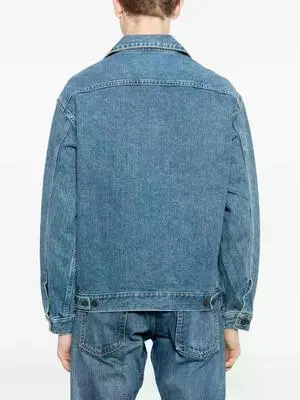 BLUE BLUE Washed Denim Jacket With Classic Collar