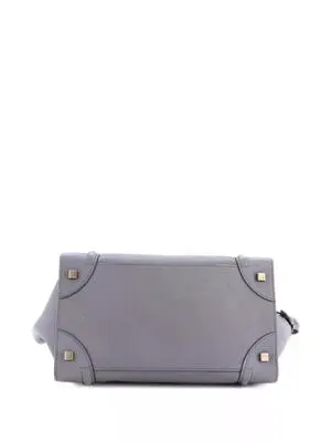 Celine Luggage Bag Grainy Leather Mini Tote - Grey