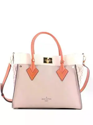 LOUIS VUITTON On My Side Monogram Tuffetage Leather Mm Tote Bag - Neutrals