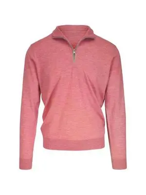 Peter Millar Excursionist Flex Quarter-zip Sweater - Pink