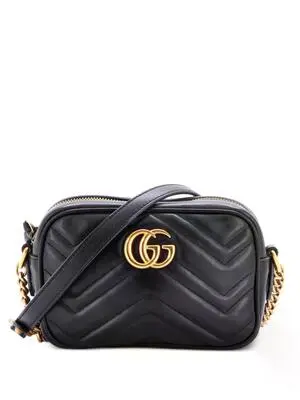 Gucci Gg Marmont Mini Crossbody Bag - Black