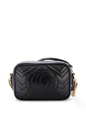 Gucci Gg Marmont Mini Crossbody Bag - Black