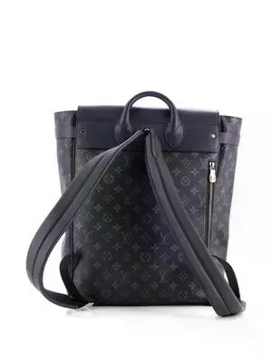 LOUIS VUITTON Steamer Monogram Eclipse Canvas Backpack - Black