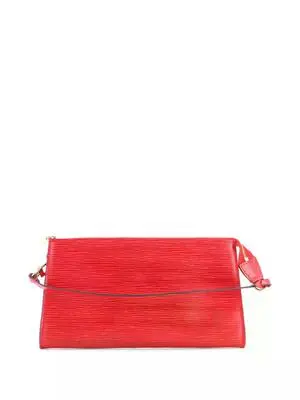 LOUIS VUITTON Pochette Accessoires Epi Leather Clutch Bag - Red
