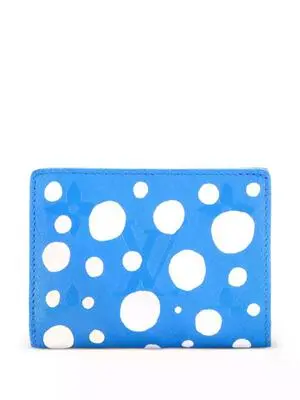 LOUIS VUITTON Clea Wallet Yayoi Kusama Infinity Dots Monogram Empreinte Giant Small Wallets - Blue