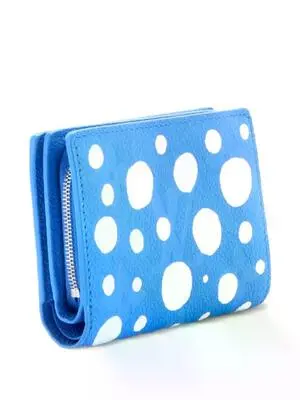 LOUIS VUITTON Clea Wallet Yayoi Kusama Infinity Dots Monogram Empreinte Giant Small Wallets - Blue