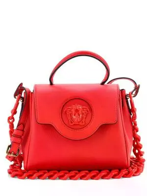 Versace La Medusa Small Satchel - Red