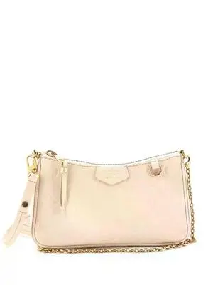 LOUIS VUITTON Easy Pouch On Strap Monogram Empreinte Leather - Neutrals