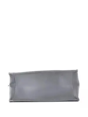 Dior Oblique Canvas Medium Tote Bag With Strap - Grey
