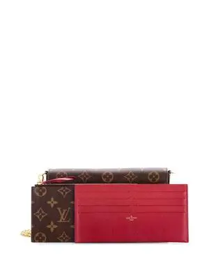 LOUIS VUITTON Felicie Pochette Monogram Canvas Crossbody Bag - Brown