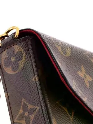 LOUIS VUITTON Felicie Pochette Monogram Canvas Crossbody Bag - Brown