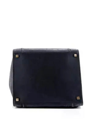 Celine Phantom Medium Tote Bag Crocodile Embossed Leather - Blue