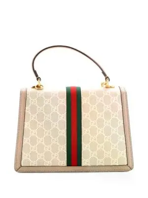 Gucci Ophidia Gg Coated Canvas Flap Top Handle Satchel