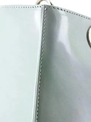 Dior Lady Bag Patent Medium Satchel - Blue