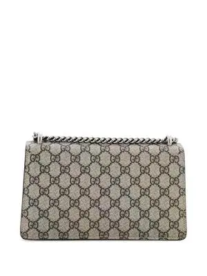 Gucci Dionysus Gg Coated Canvas Small Shoulder Bag With Crystal Embellishment - Red