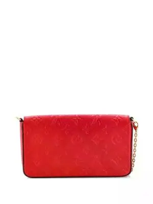 LOUIS VUITTON Felicie Pochette Monogram Empreinte Leather Crossbody Bag - Red