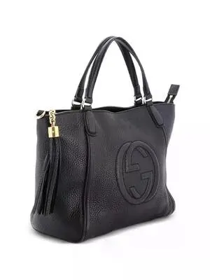 Gucci Soho Convertible Top Handle Bag - Black