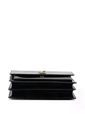Saint Laurent Sunset Leather Crossbody Bag Medium - Black