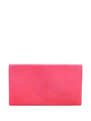 Saint Laurent Belle De Jour Large Clutch Bag - Pink