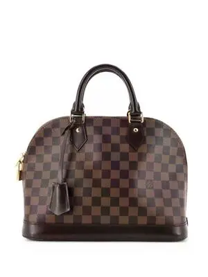 LOUIS VUITTON Alma Handbag Damier Pm Satchel - Brown