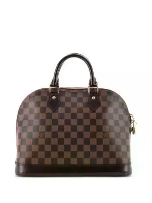 LOUIS VUITTON Alma Handbag Damier Pm Satchel - Brown