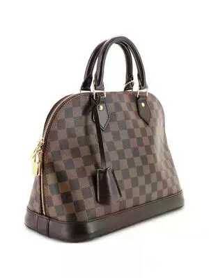 LOUIS VUITTON Alma Handbag Damier Pm Satchel - Brown