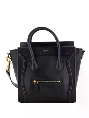 Celine Luggage Nano Crossbody Bag Smooth Leather - Black
