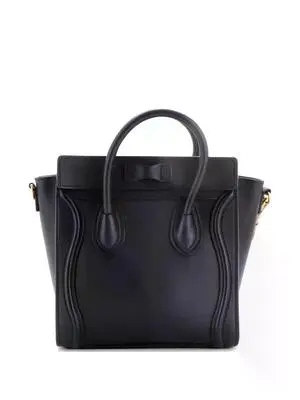 Celine Luggage Nano Crossbody Bag Smooth Leather - Black