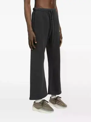 Fear Of God Flare Logo-print Drawstring Track Pants - Black