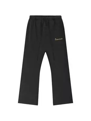 Fear Of God Flare Logo-print Drawstring Track Pants - Black