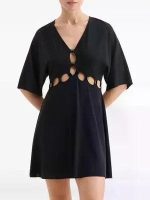 ERES Connection V-neck Cutout Dress - Black