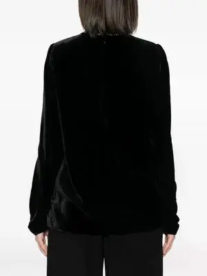 N°21 Crystal-embellished Bow-detail Top