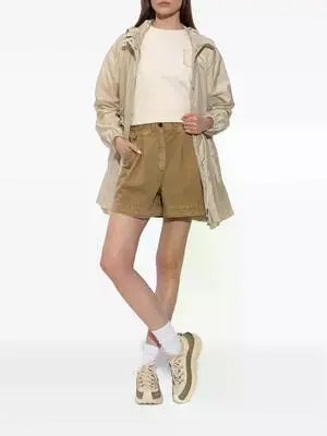 Moncler Embroidered-patch T-shirt - Neutrals