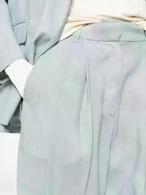 ELEH Pleated Wide-leg Trousers