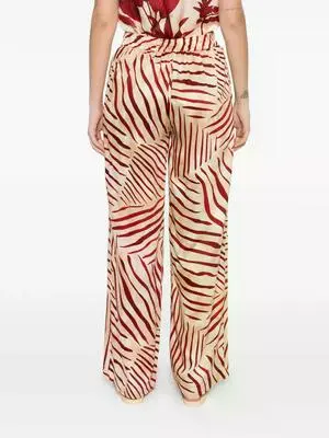 CLIPS Abstract-print Palazzo Pants