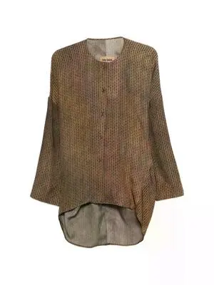 UMA WANG Tate Geometric-pattern Shirt