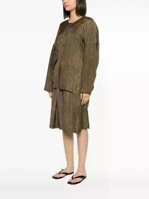 UMA WANG Tate Geometric-pattern Shirt