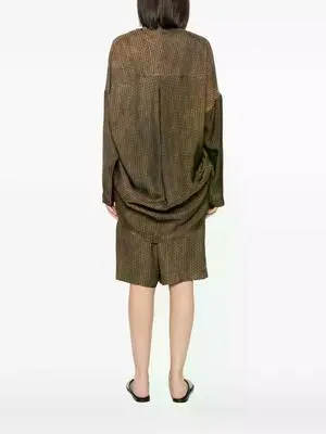 UMA WANG Tate Geometric-pattern Shirt