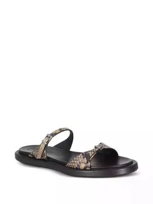 POEVE Laila Snakeskin-effect Sandals