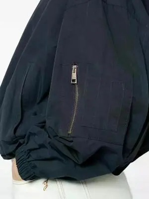 Liu Jo Zip-up Hooded Bomber Jacket - Blue