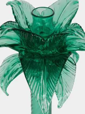 GORDIOLA Palm Tree Glass Candelabra