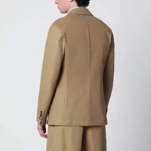 Dries Van Noten Double-breasted Cotton Jacket - Beige