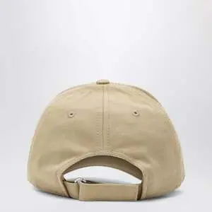 Moncler Baseball Cap With Logo Patch - Beige