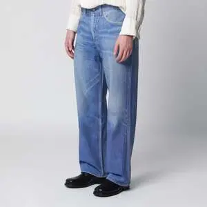 Our Legacy Third Cut Jeans In Digital Aurora Print - Blue