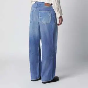 Our Legacy Third Cut Jeans In Digital Aurora Print - Blue