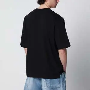 Dsquared2 Rebel Tags Loose-fit Cotton T-shirt - Black